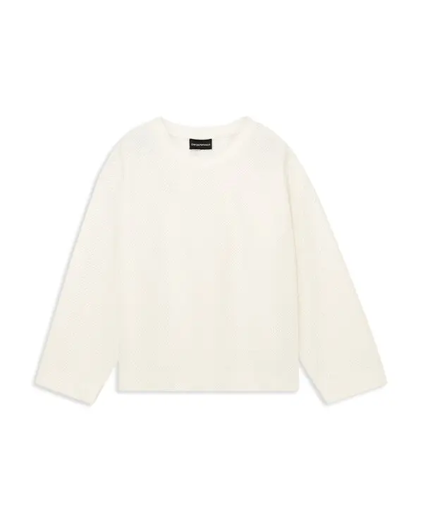 Emporio Armani Chevron Jacquard Sweater - Warm White
