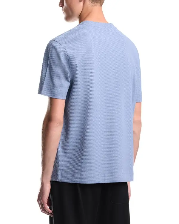 Emporio Armani Cotton Jacquard Jersey Tee