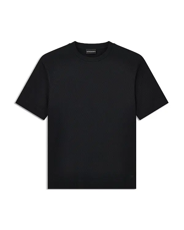 Emporio Armani Jacquard Cotton Jersey T-shirt