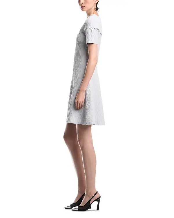 Emporio Armani Kimono Sleeve Scalloped Dress