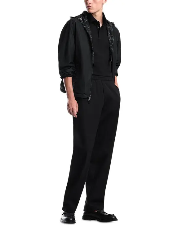 Emporio Armani Cotton Jacquard Jersey Polo Shirt