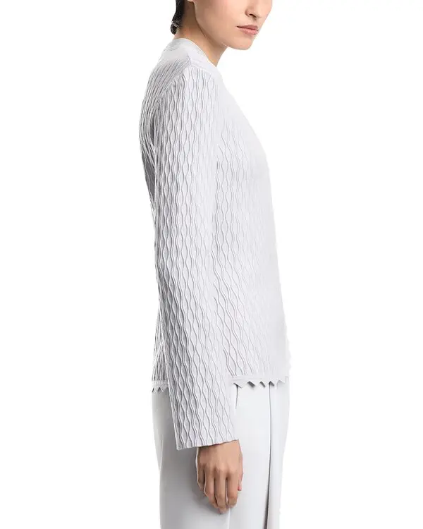 Emporio Armani Asymmetrical Zip-up Blazer - White
