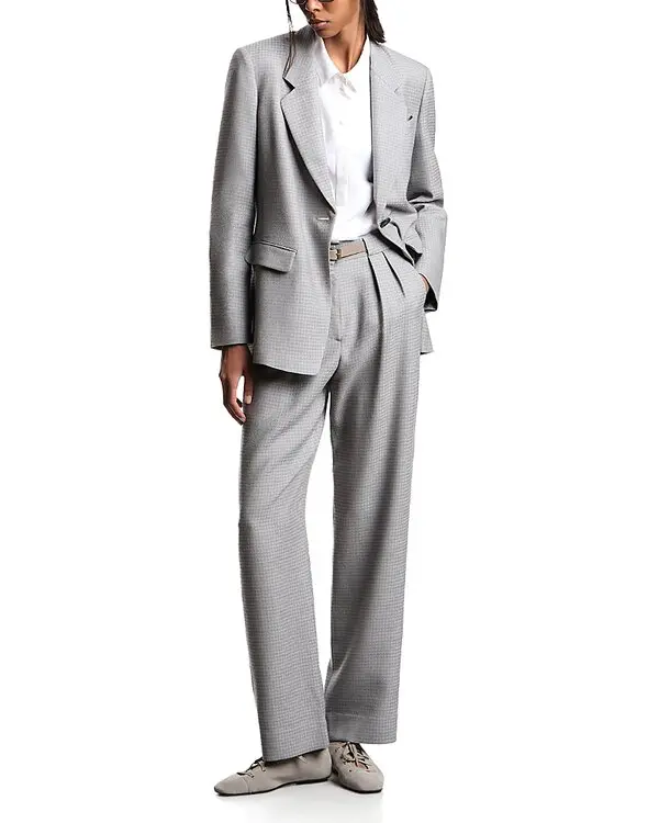 Emporio Armani Pied De Poule Checkered Blazer