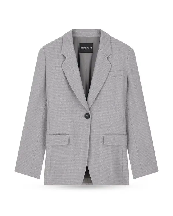 Emporio Armani Pied De Poule Checkered Blazer