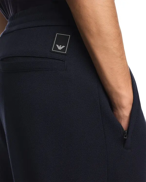 Emporio Armani Regular Fit Textured Stretch Trousers