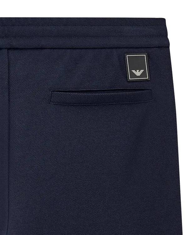 Emporio Armani Regular Fit Textured Stretch Trousers