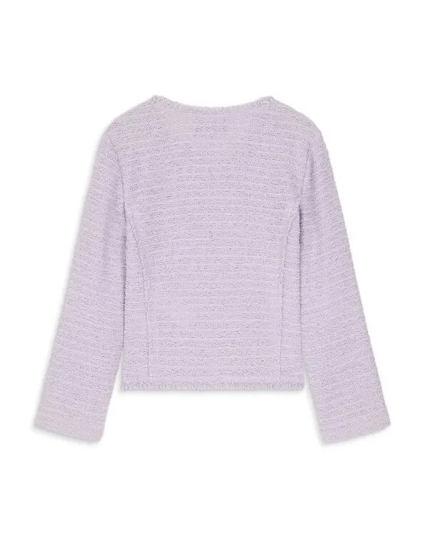 Emporio Armani Collarless Textured Bow Jacket
