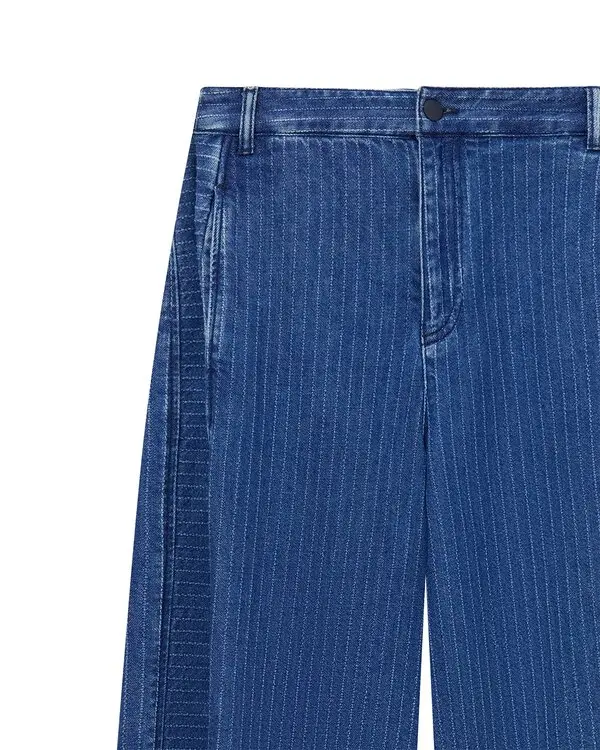 Emporio Armani Oversized Pinstriped Jeans