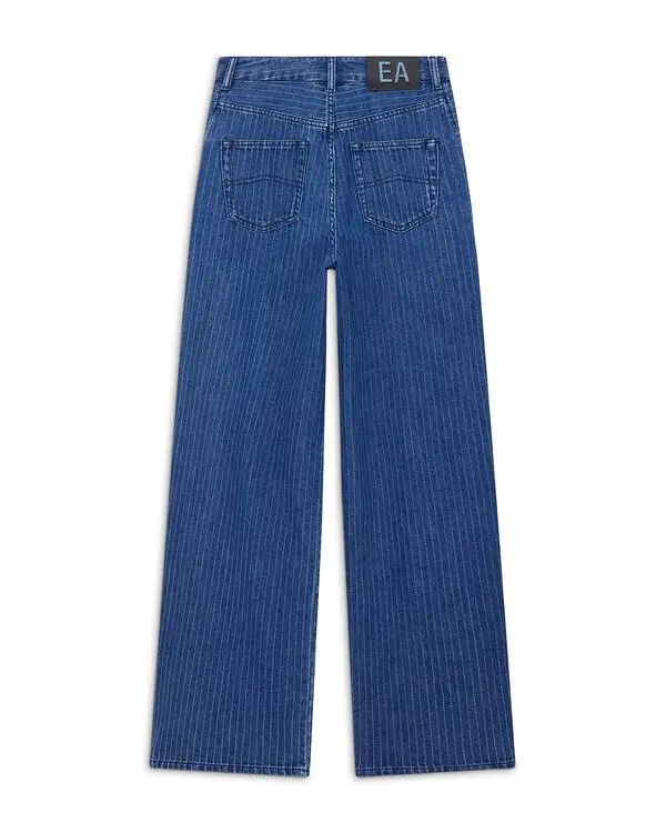 Emporio Armani Oversized Pinstriped Jeans