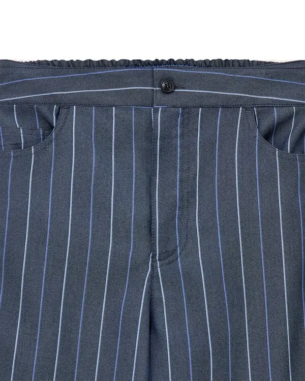 Emporio Armani Oversized Printed Jacquard Denim Trousers