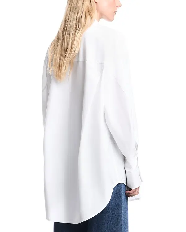 Emporio Armani Oversized Cotton Poplin Shirt