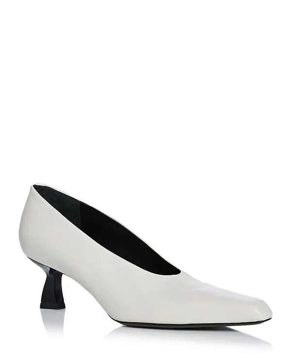 NODALETO Dona Leather Kitten Heel Pumps