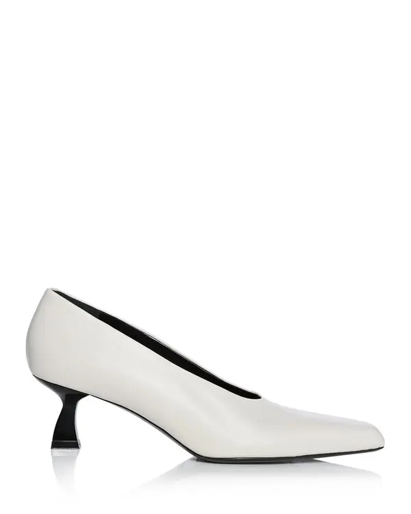 NODALETO Dona Leather Kitten Heel Pumps
