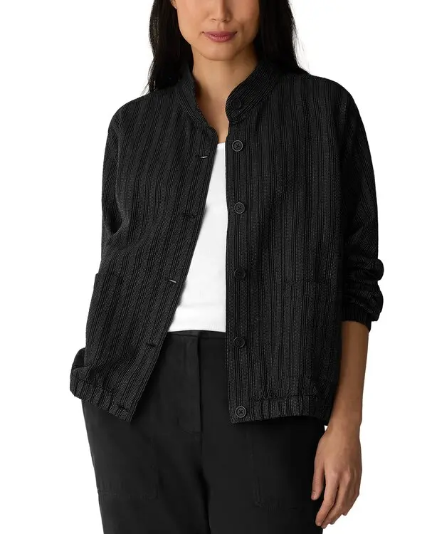 Eileen Fisher Stand Collar Jacket