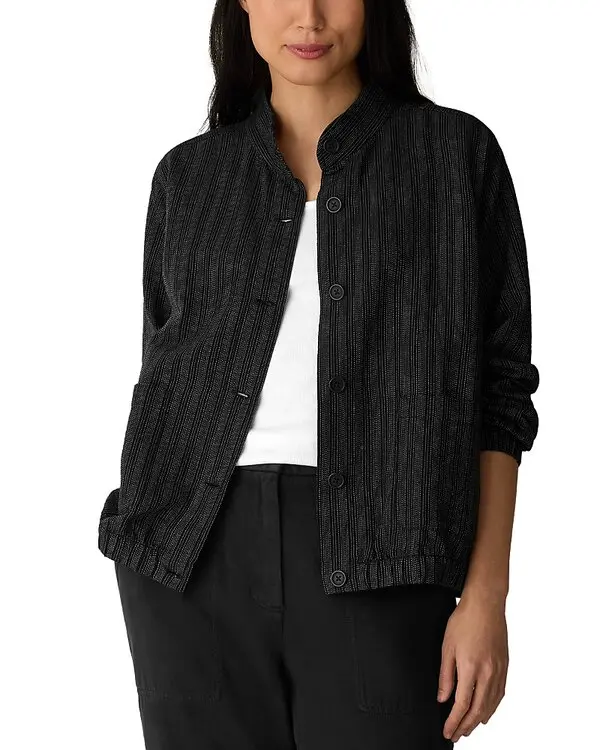 Eileen Fisher Stand Collar Jacket