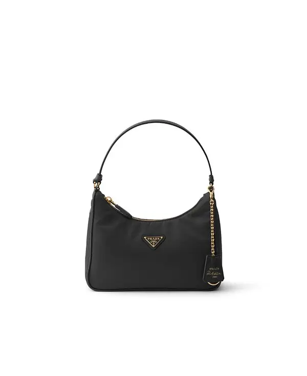 Prada Re-edition 2005 Re-nylon And Saffiano Mini Bag - Matta Black