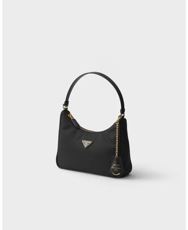Prada Re-edition 2005 Re-nylon And Saffiano Mini Bag - Matta Black