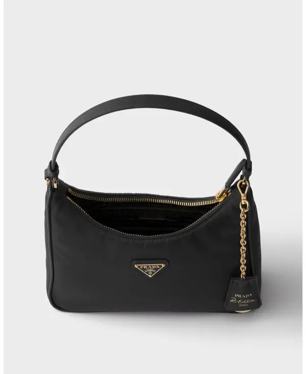 Prada Re-edition 2005 Re-nylon And Saffiano Mini Bag - Matta Black