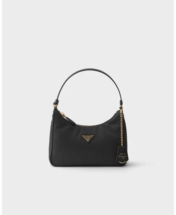 Prada Re-edition 2005 Re-nylon And Saffiano Mini Bag - Matta Black