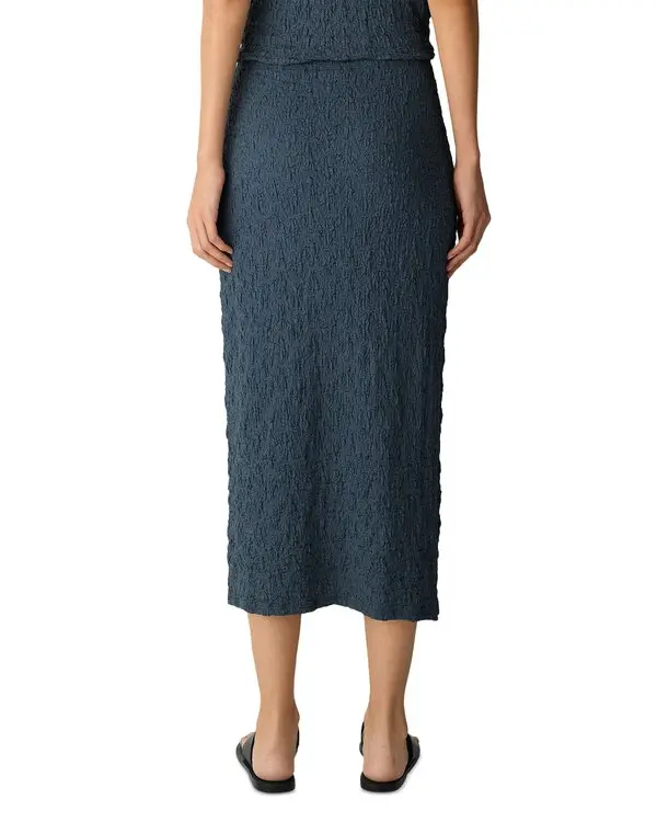 Eileen Fisher Textured Straight Midi Skirt