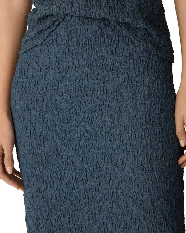 Eileen Fisher Textured Straight Midi Skirt