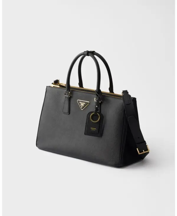 Prada Galleria Saffiano Leather Large Bag - Black
