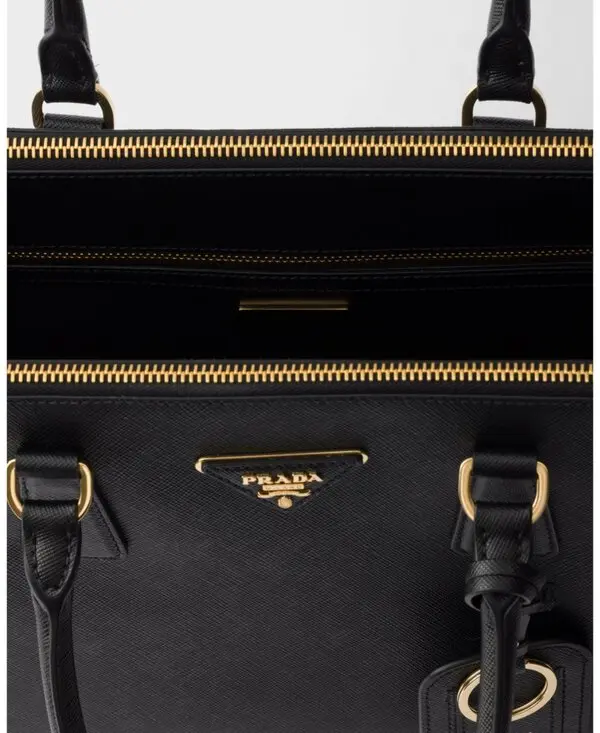 Prada Galleria Saffiano Leather Large Bag - Black