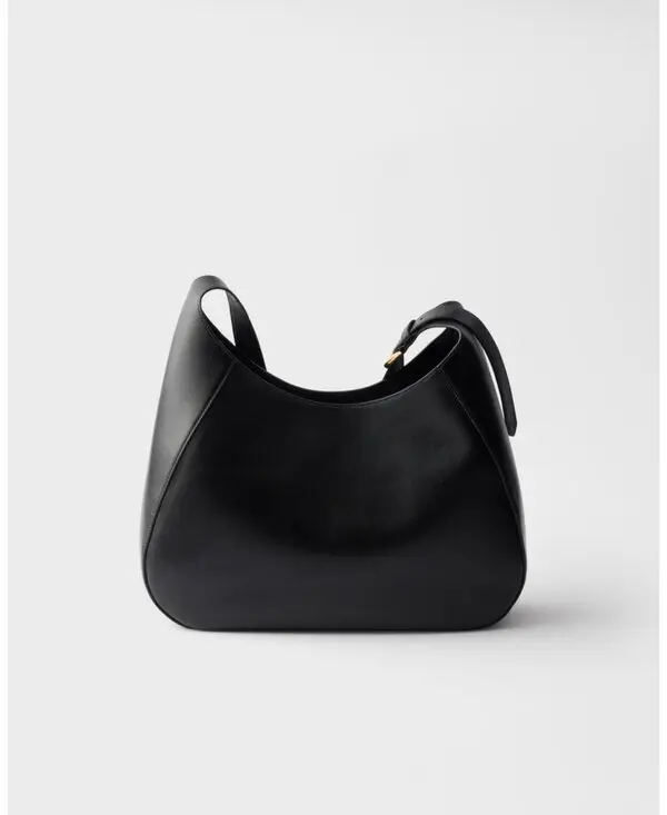 Prada Boogie Large Leather Bag - Black