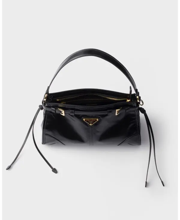 Prada Bonnie Small Leather Handbag - Black