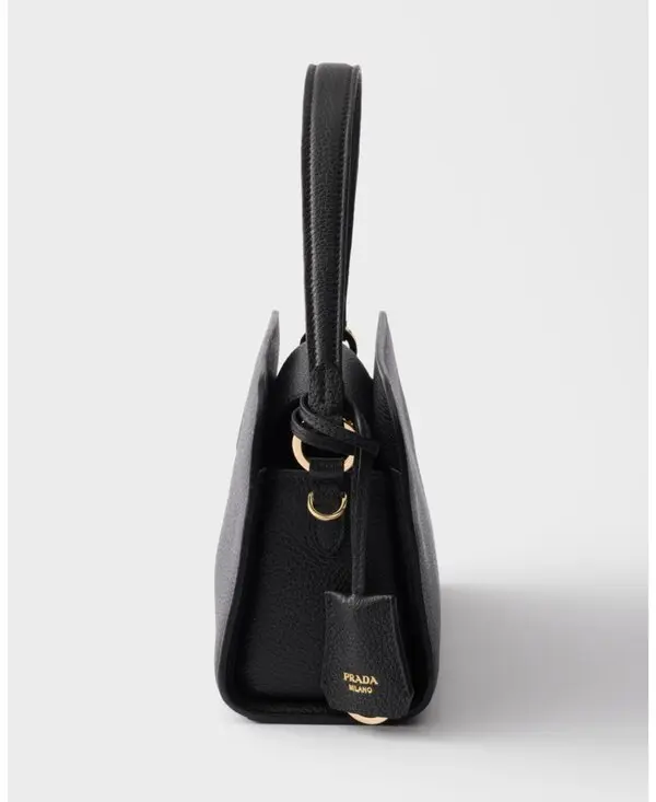 Prada Leather Mini Handbag - Black