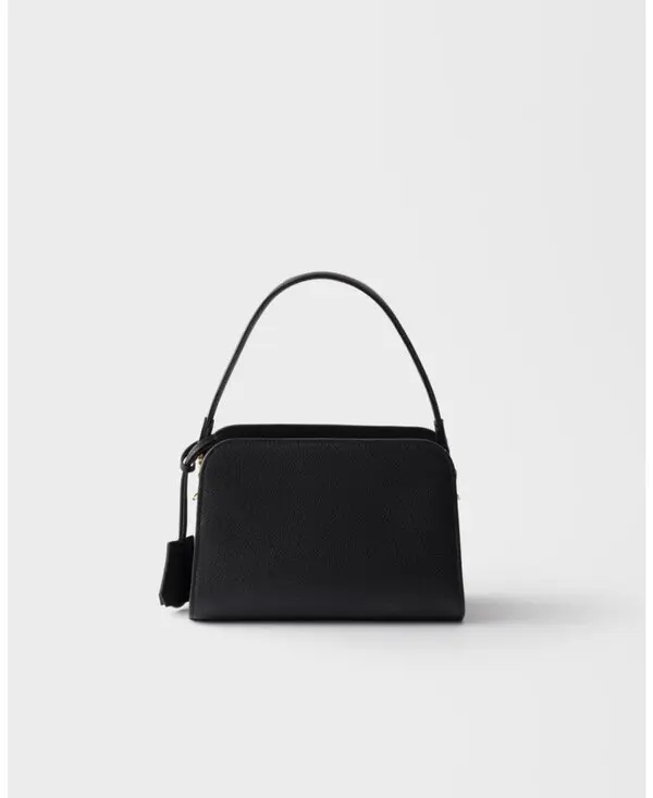 Prada Leather Mini Handbag - Black