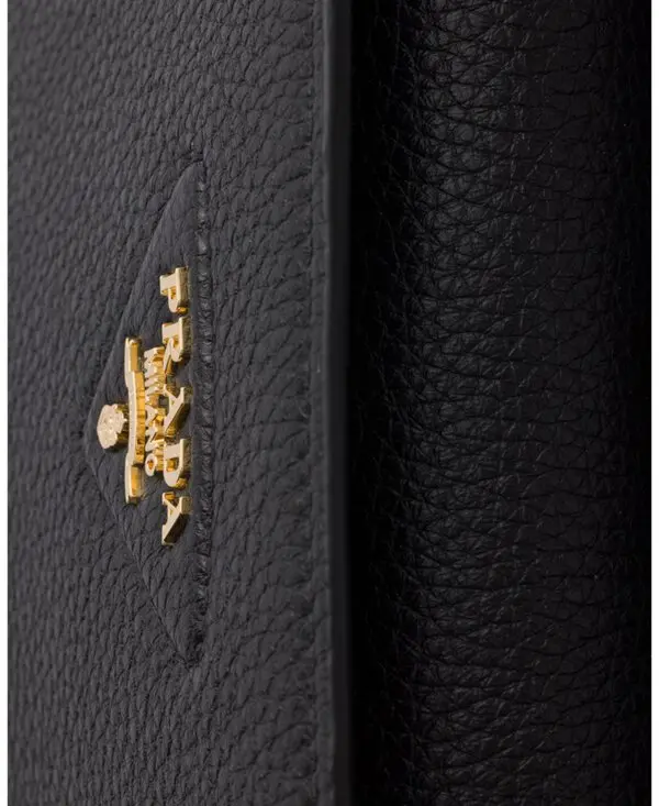 Prada Leather Mini Handbag - Black