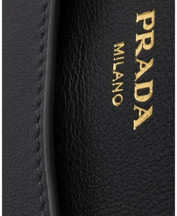 Prada Prelude Medium Leather Handbag - Black