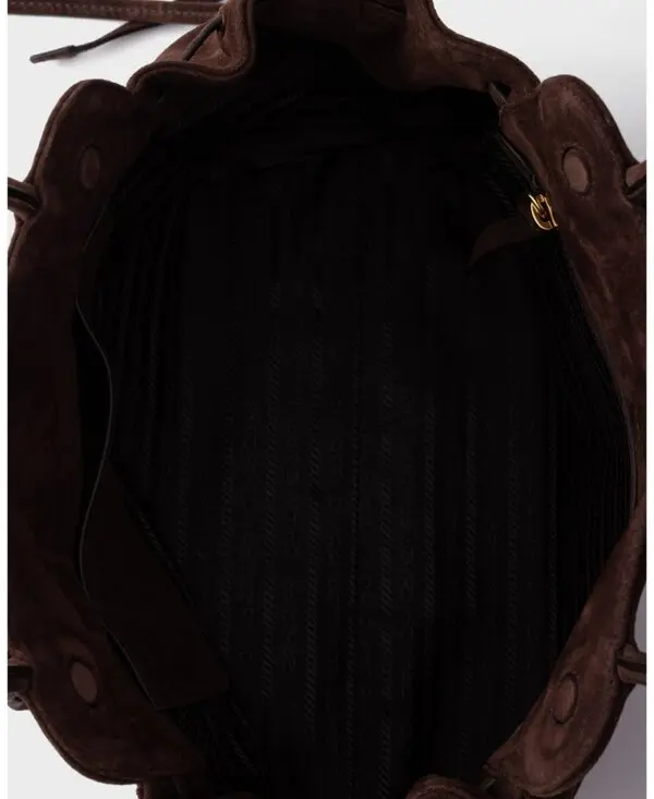 Prada Carry Medium Suede Bag
