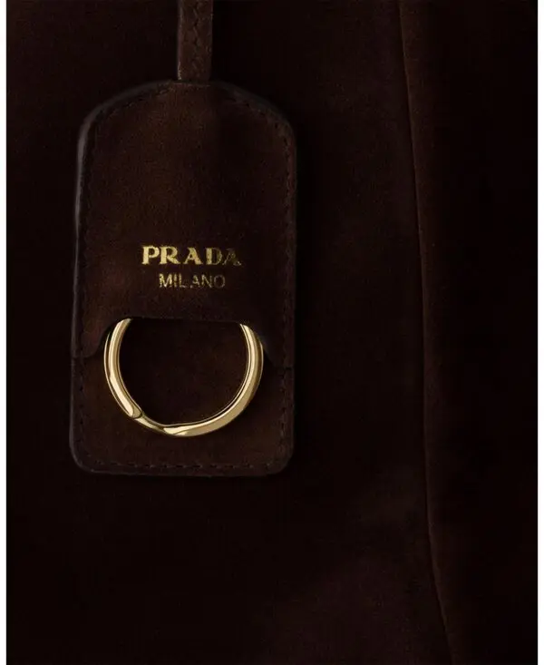 Prada Carry Medium Suede Bag