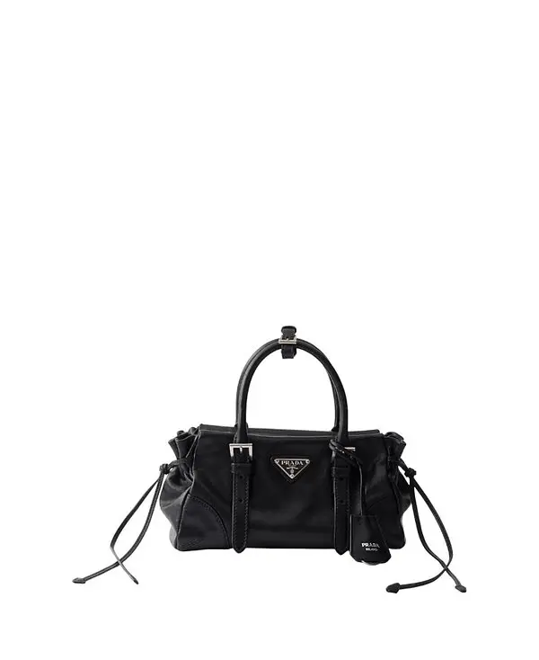 Prada Bonnie Small Leather Bag - Black