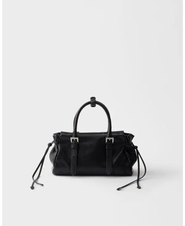 Prada Bonnie Small Leather Bag - Black