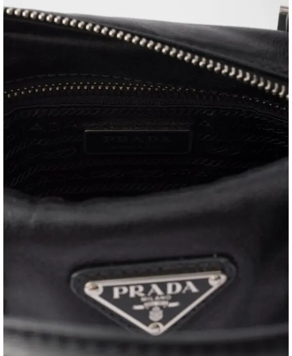 Prada Bonnie Small Leather Bag - Black