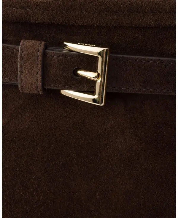 Prada Bonnie Large Suede Handbag