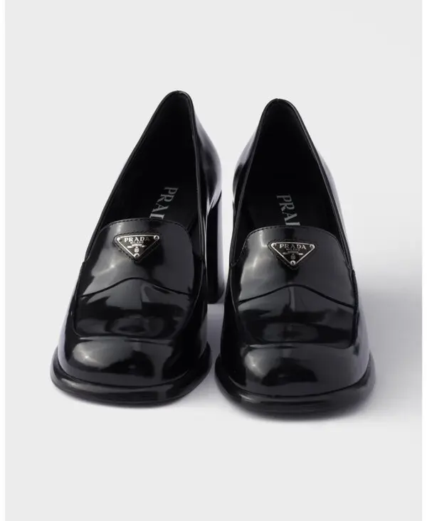Prada Brushed Leather Loafers