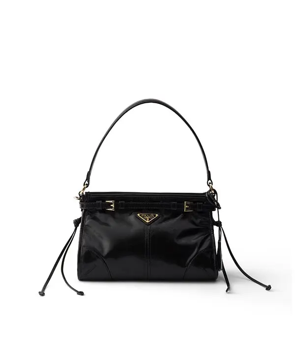 Prada Bonnie Small Leather Handbag - Black
