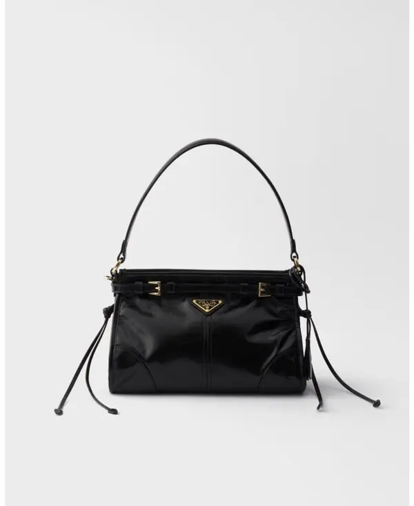 Prada Bonnie Small Leather Handbag - Black