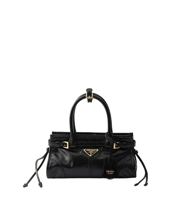 Prada Bonnie Leather Mini Bag - Black