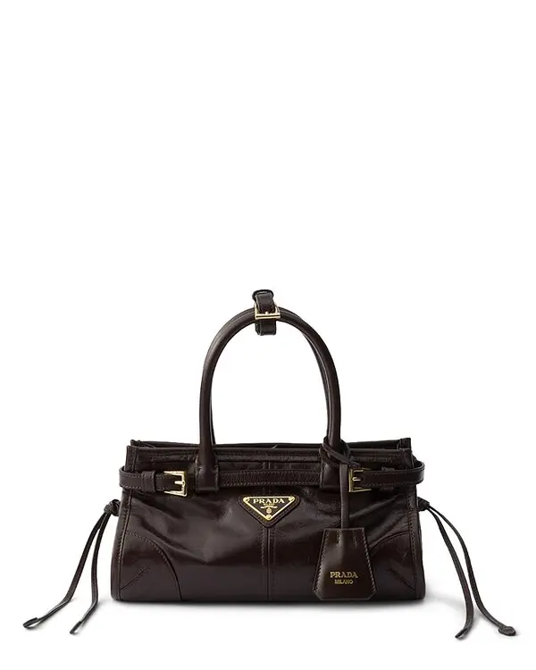 Prada Bonnie Leather Mini Bag - Black