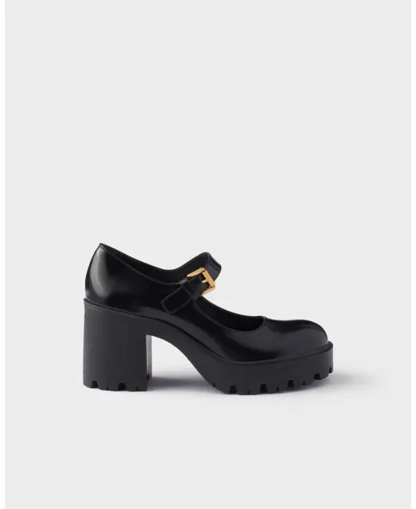 Prada Brushed Leather Pumps