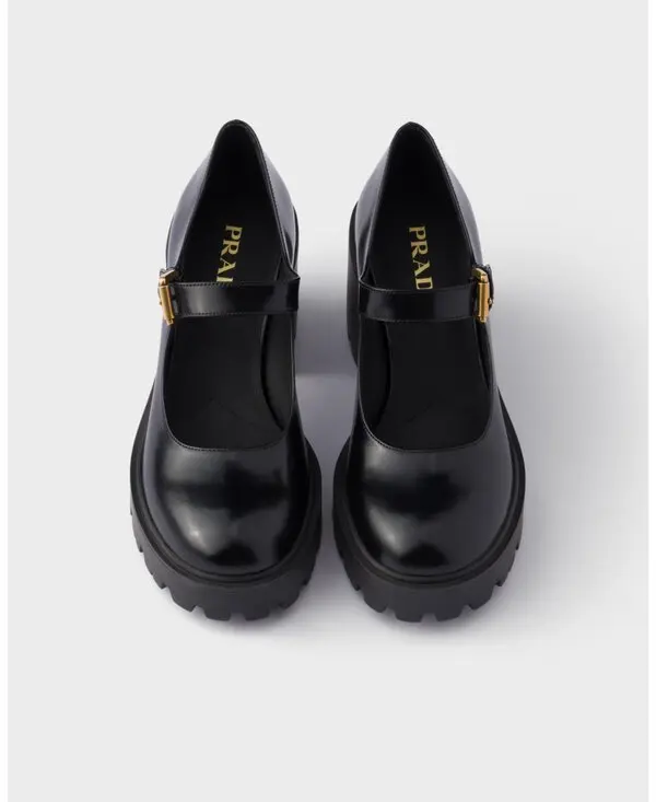 Prada Brushed Leather Pumps