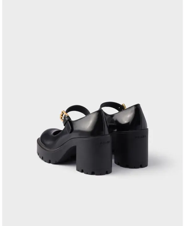 Prada Brushed Leather Pumps