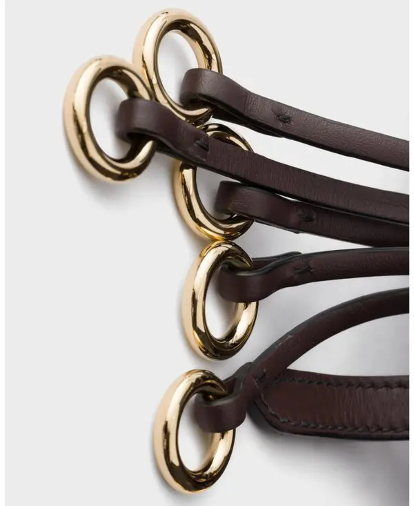 Prada Corsaire Corduroy And Leather Mini Shoulder Bag - Brown