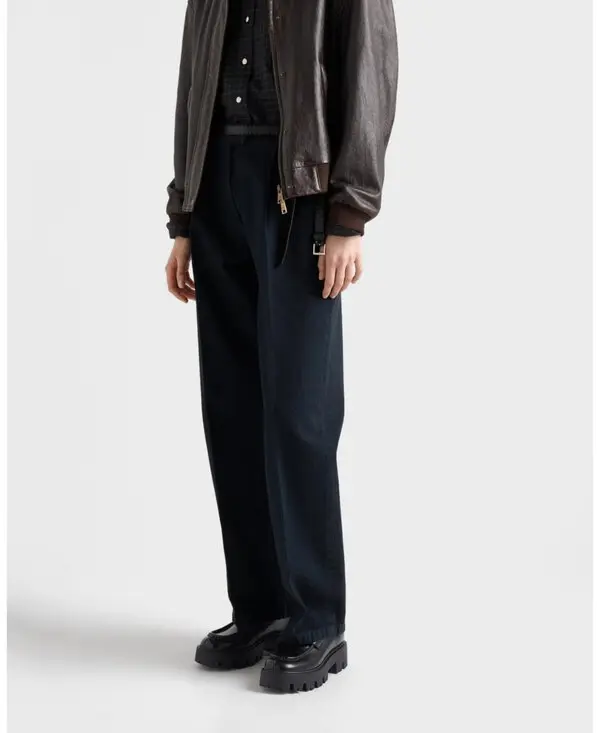 Prada Brushed Leather Loafers