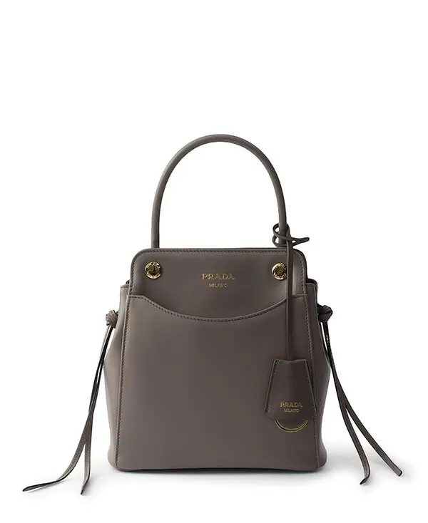Prada Mini Leather Handbag - Clay